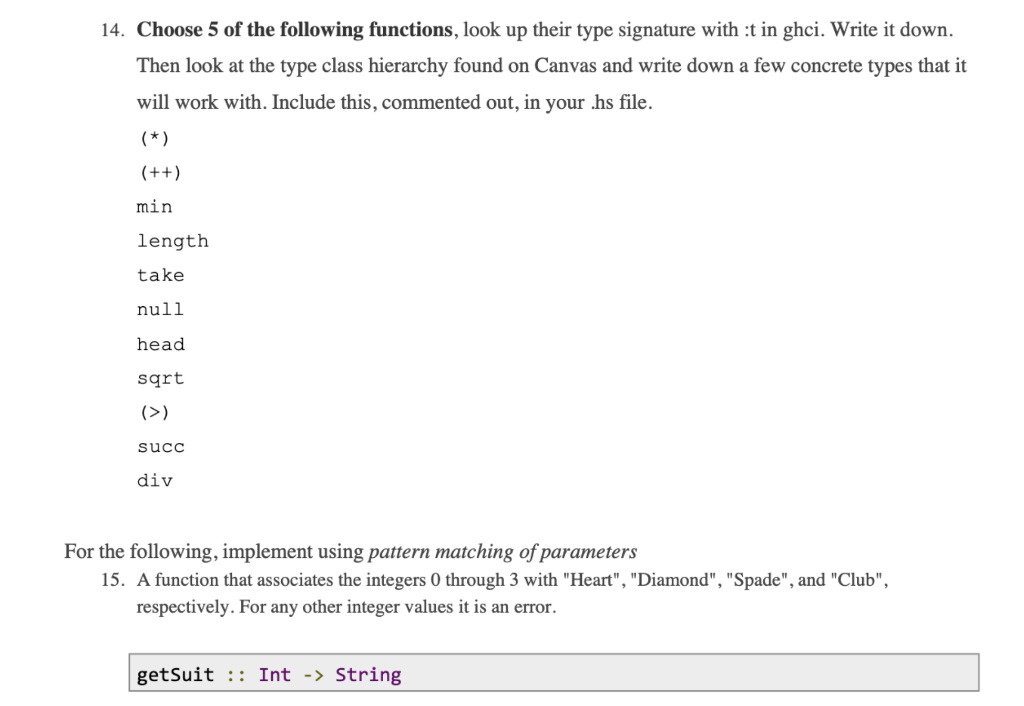 Solved CS360 Lab one Programming Languages: Haskell Learn | Chegg.com
