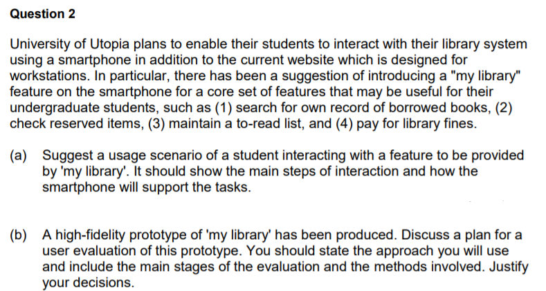 Solved User Interfaces Question Answer carefully and | Chegg.com