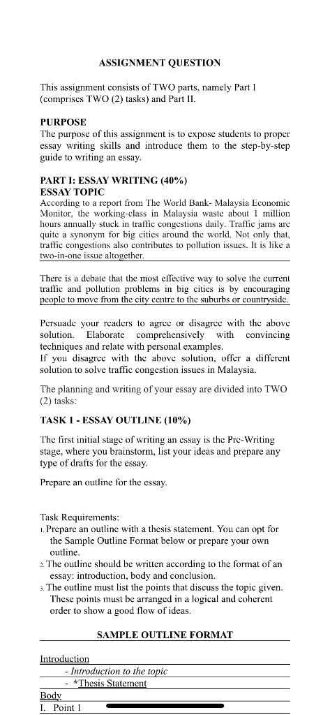 Solved ASSIGNMENT QUESTION This assignment consists of TWO | Chegg.com