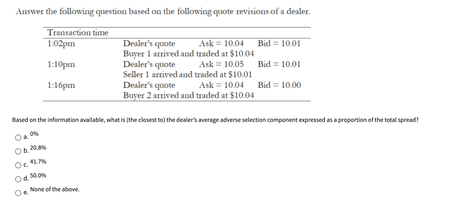 Solved Answer the following question based on the following | Chegg.com