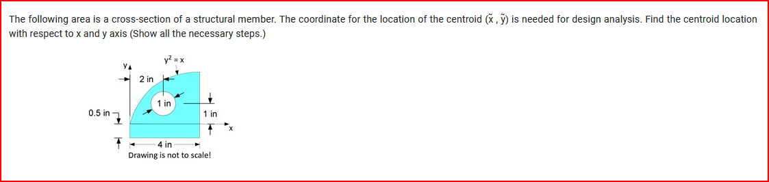 Solved The following area is a cross-section of a structural | Chegg.com
