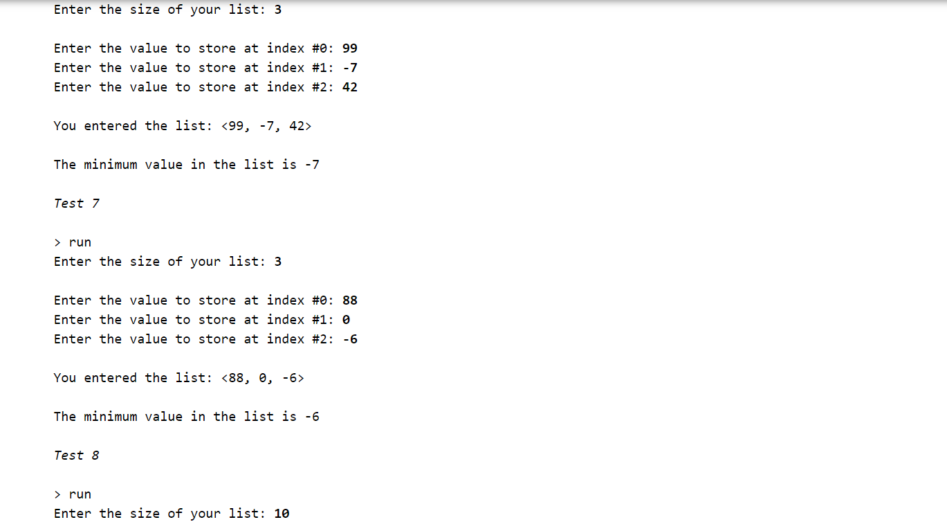 Solved Programming Assignment Write a program that prompts | Chegg.com