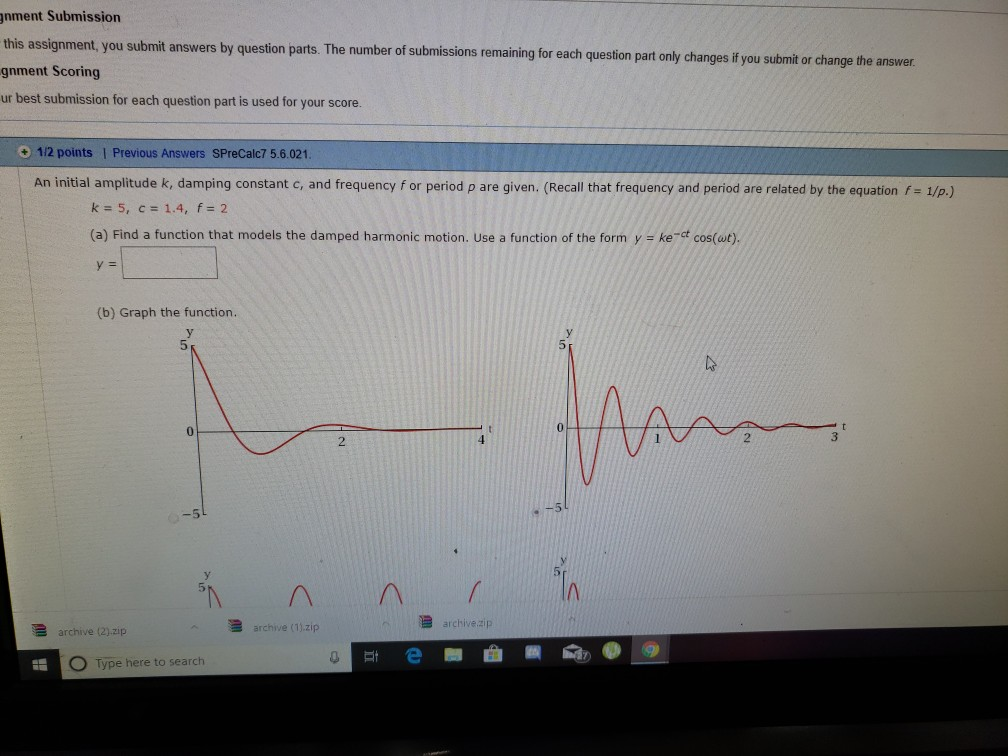 Solved gnment Submission this assignment you submit answers | Chegg.com