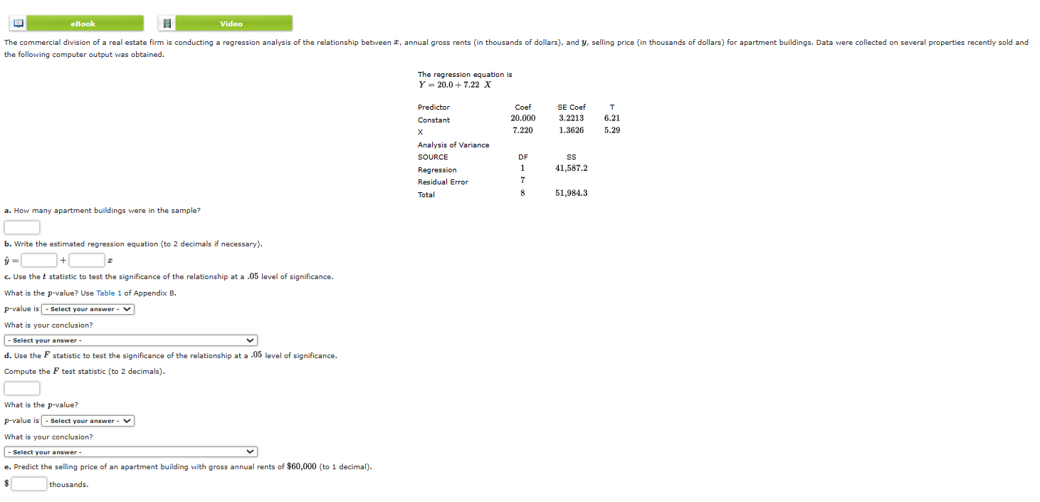 Solved the following computer output was obtained.a. ﻿How | Chegg.com