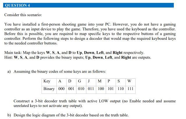 Solved QUESTION 4 Consider this scenario: You have installed | Chegg.com