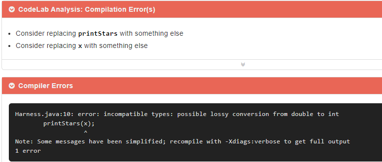 Solved printStars is a method that accepts a single int | Chegg.com