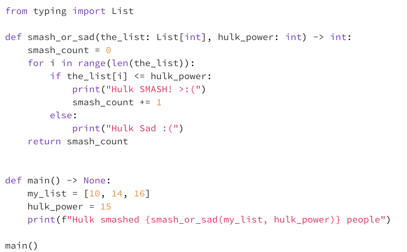 Solved Need help faithfully translating the below Python | Chegg.com