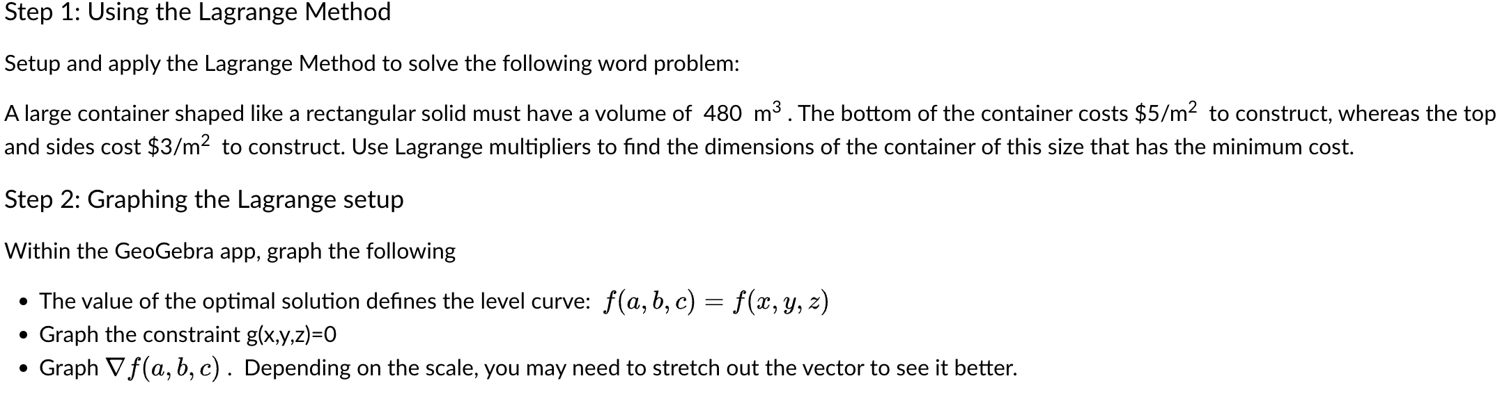 Solved PLEASE DO STEP 2 ﻿IN GEOGEBRA ONLINE GRAPHING TOOL, I | Chegg.com