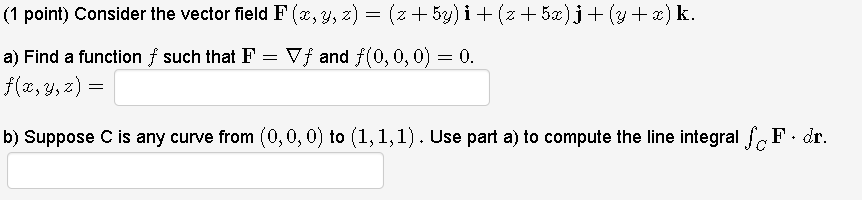 Solved Consider the vector | Chegg.com