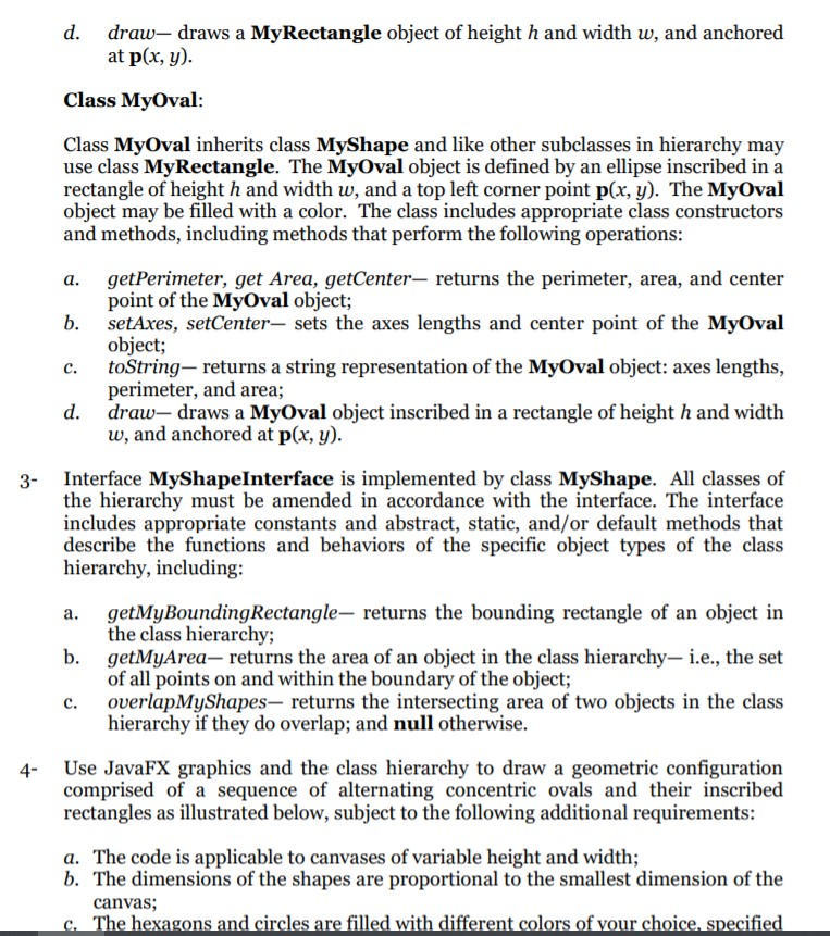 1- Amend the hierarchy of Java classes in Assignment | Chegg.com