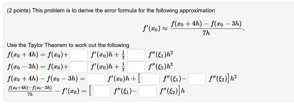 Solved (2 points) Consider the function f(x) = 3e” – 1. Let | Chegg.com
