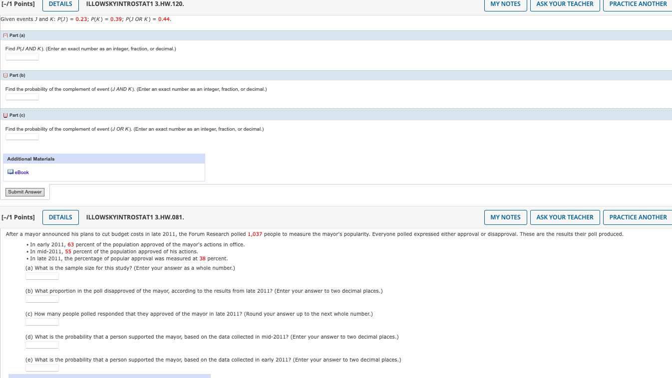 Solved [-/1 Points) DETAILS ILLOWSKYINTROSTAT1 3.HW.120. MY | Chegg.com Solved [-/1 Points) DETAILS ILLOWSKYINTROSTAT1 3.HW.120. MY | Chegg.com