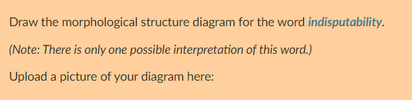 [Solved]: Draw the morphological structure diagram for the
