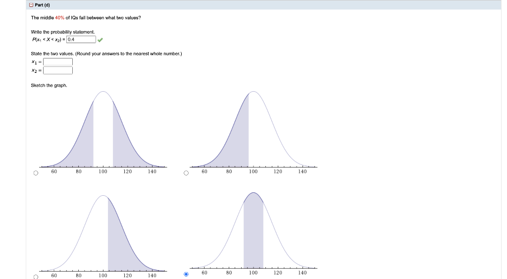 Solved IQ is normally distributed with a mean of 100 and a | Chegg.com