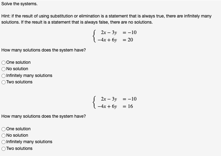 Solved Hint: if the result of using substitution or | Chegg.com