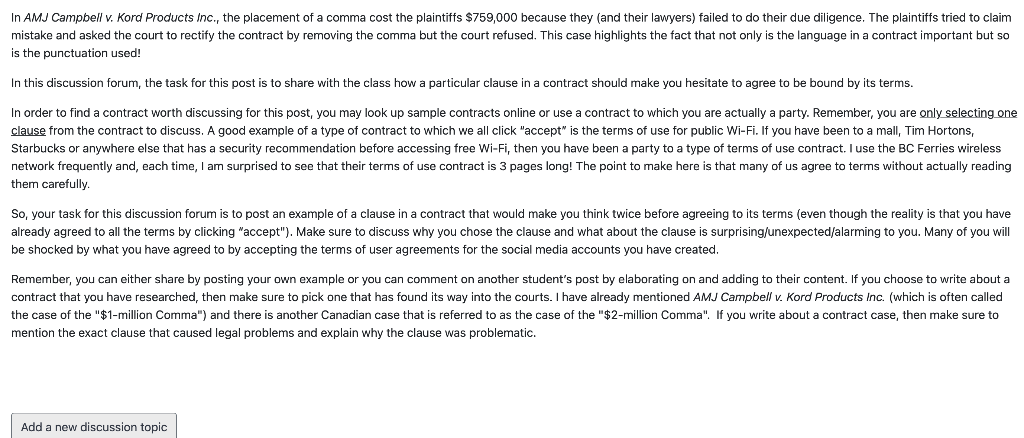 Solved In AMJ Campbell v. Kord Products Inc., the placement | Chegg.com