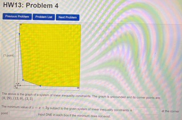 Solved HW13: Problem 4 Previous Problem Problem List Next | Chegg.com