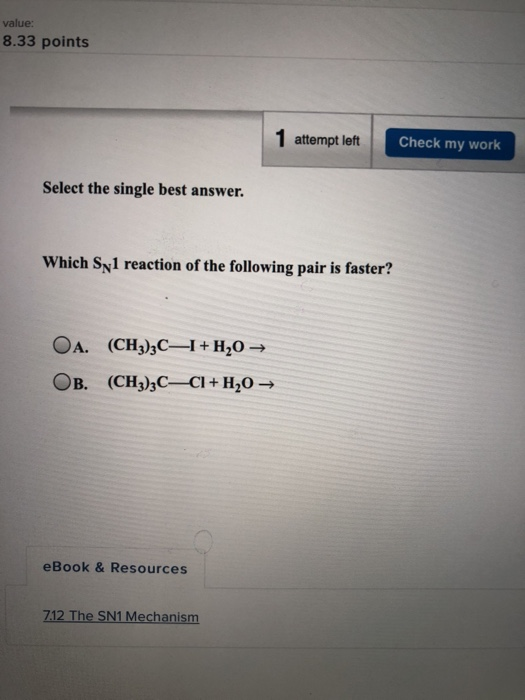 Solved value 8.33 points 1 attempt left Check my work Select | Chegg.com