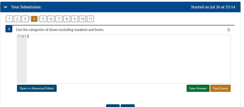 Solved For each information request below, formulate a | Chegg.com