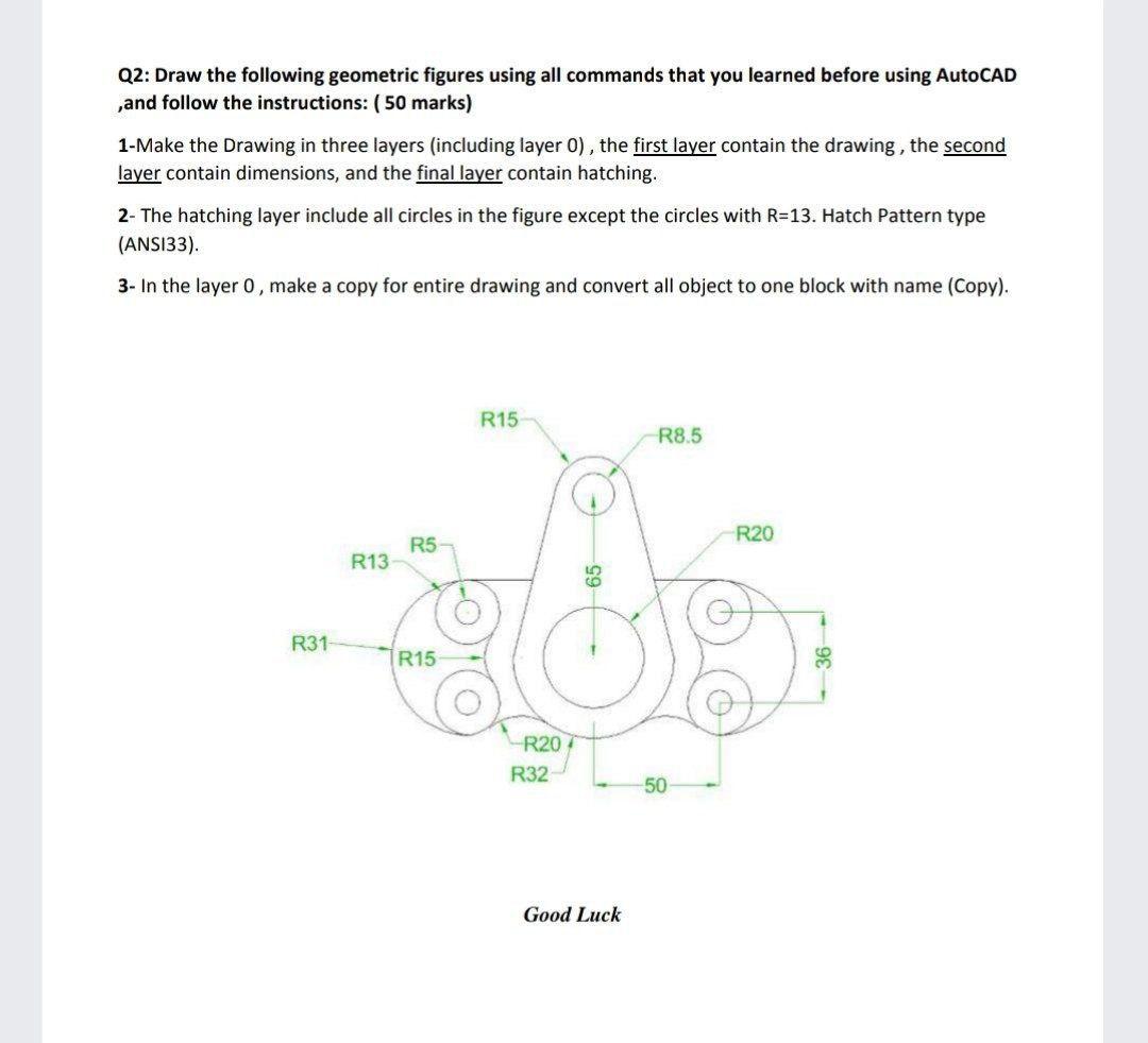 Solved Q2: Draw the following geometric figures using all | Chegg.com