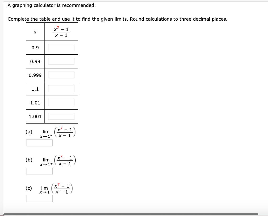 Solved A graphing calculator is recommended. Complete the | Chegg.com