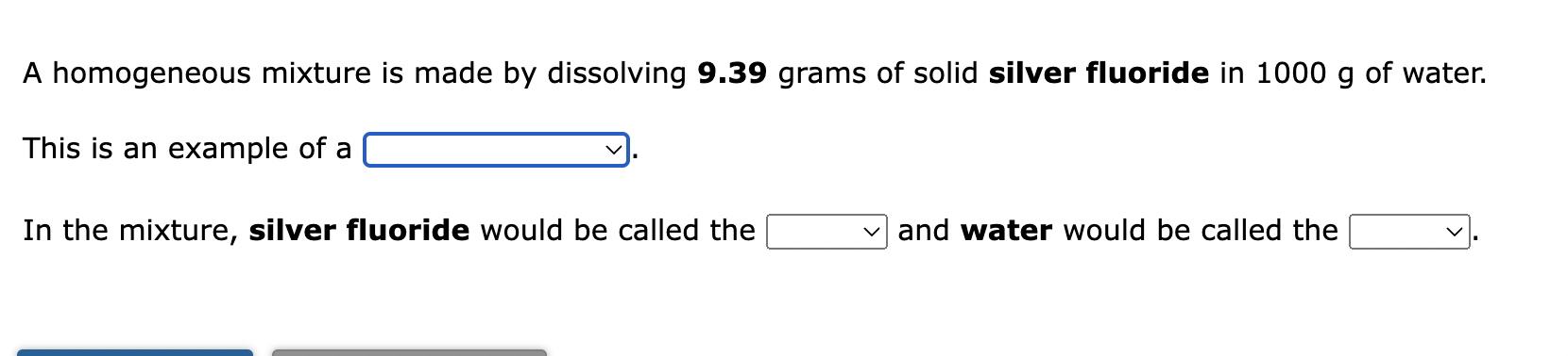 Solved A homogeneous mixture is made by dissolving 9.39 | Chegg.com