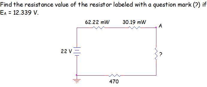 Solved Find the resistance value of the resistor labeled | Chegg.com