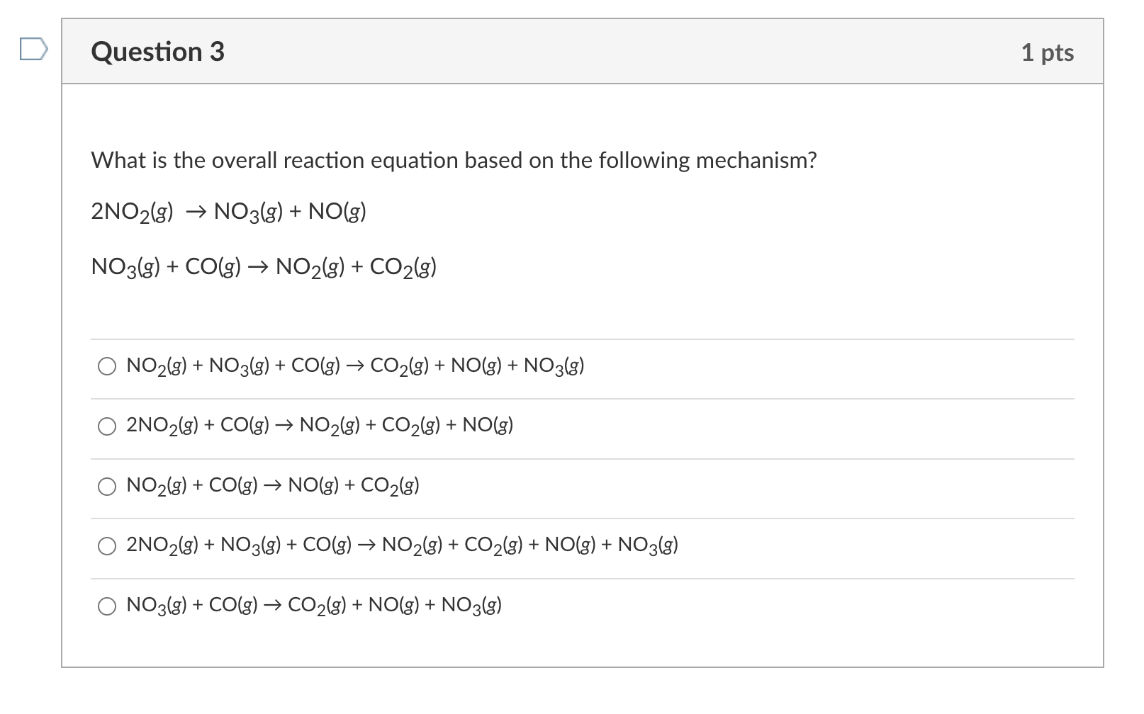 Solved What is the overall reaction equation based on the | Chegg.com