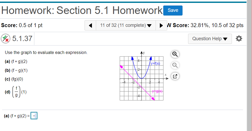 Solved Homework Section 5 1 Homework Save Score 0 5 Of 1