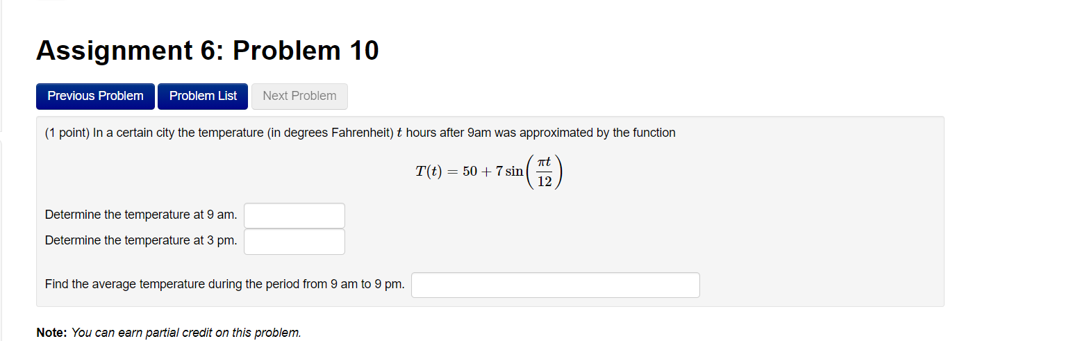 Solved Assignment 6: Problem 10 Previous Problem Problem | Chegg.com