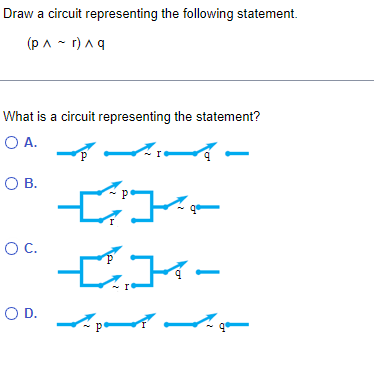 Solved Draw a circuit representing the following statement. | Chegg.com