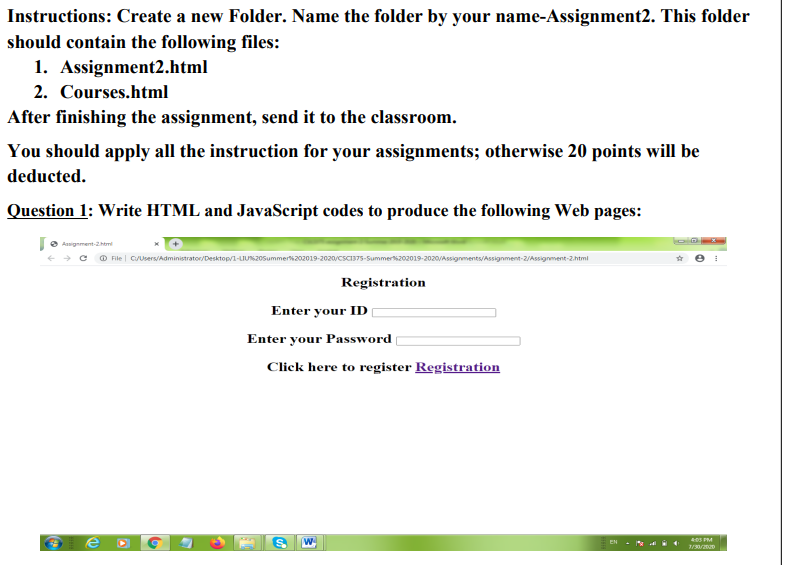 Solved Instructions: Create a new Folder. Name the folder by | Chegg.com