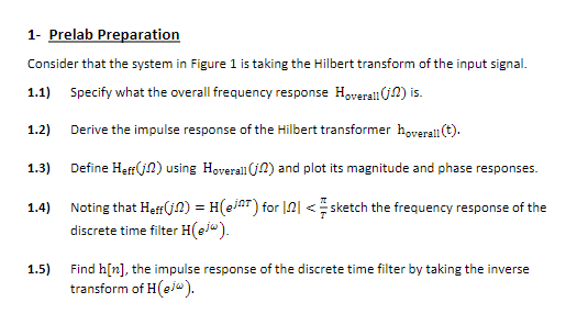 Solved Processing Continous Time Signals using Discrete Time | Chegg.com