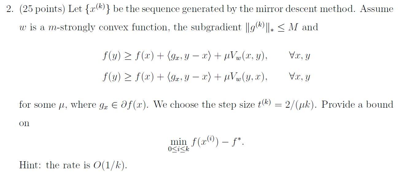 Solved 2. (25 points) Let {2(k)} be the sequence generated | Chegg.com
