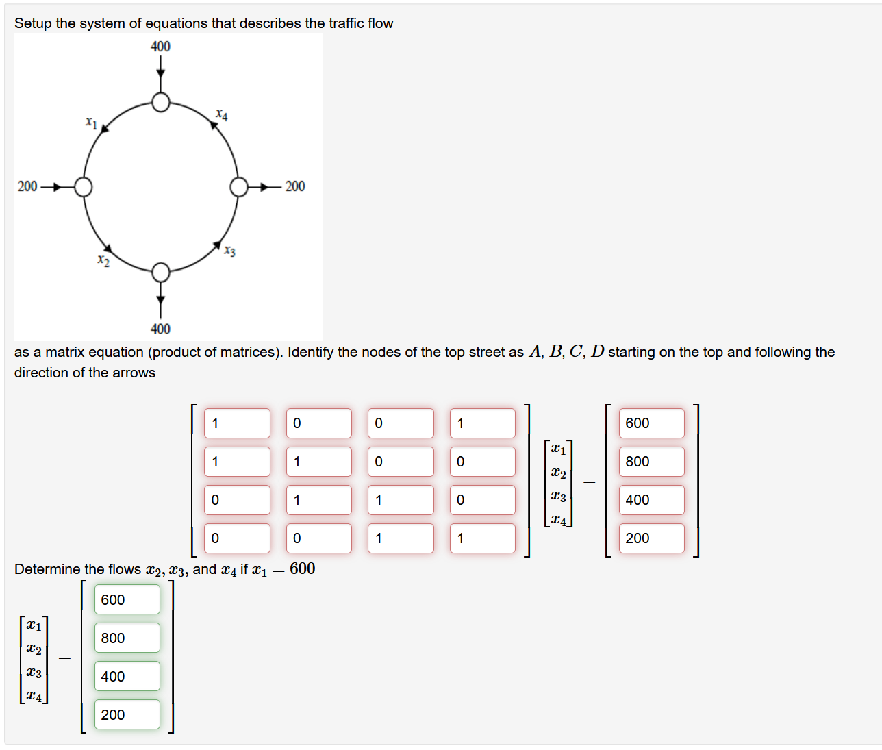 Solved Setup the system of equations that describes the | Chegg.com