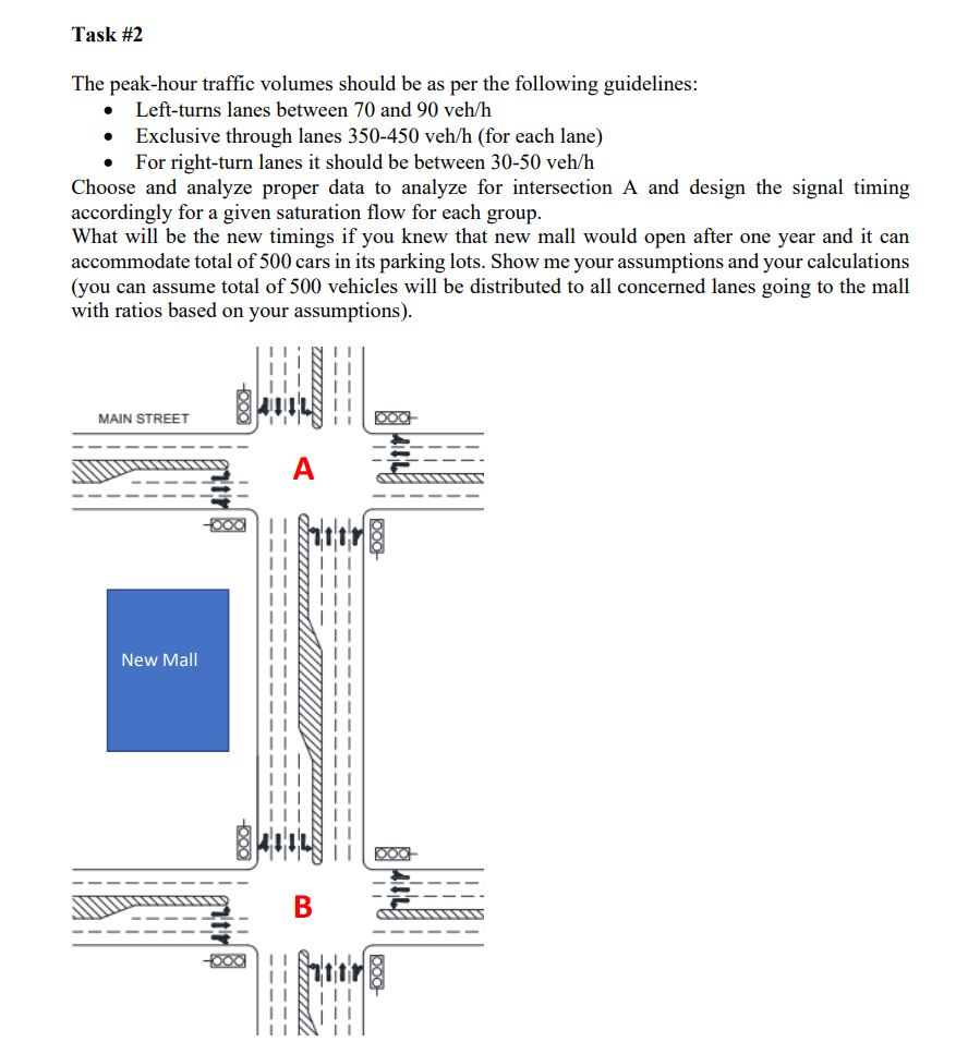 Solved TRANSPORTATION ENGINEERING, so basically it is a one | Chegg.com