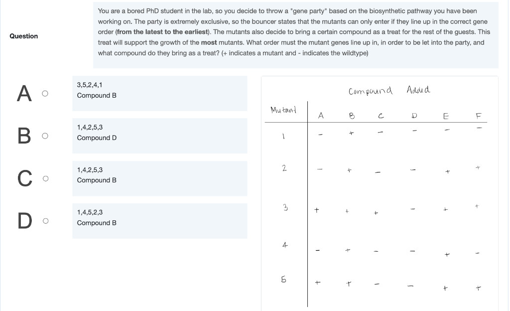 Solved You are a bored PhD student in the lab, so you decide | Chegg.com