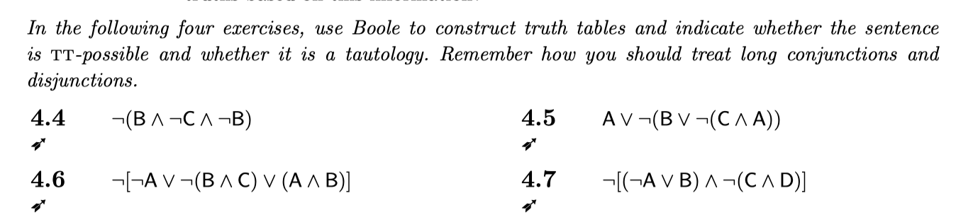 Solved In the following four exercises, use Boole to | Chegg.com