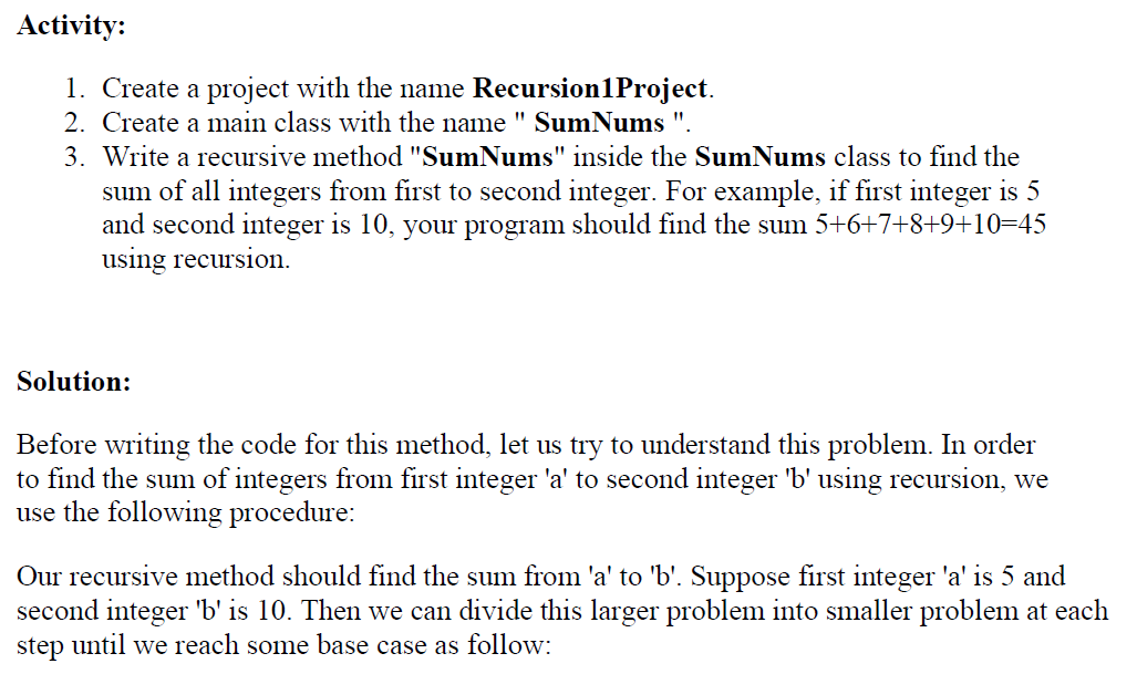 Solved Activity: 1. Create a project with the name | Chegg.com