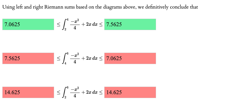 Solved Using left and right Riemann sums based on the | Chegg.com