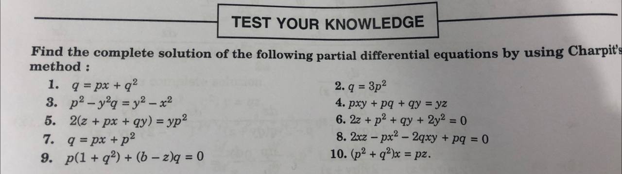 Solved TEST YOUR KNOWLEDGEFind the complete solution of ﻿the | Chegg.com