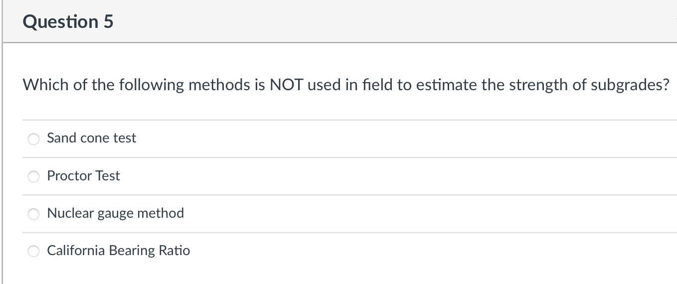 Solved Which of the following methods is NOT used in field | Chegg.com
