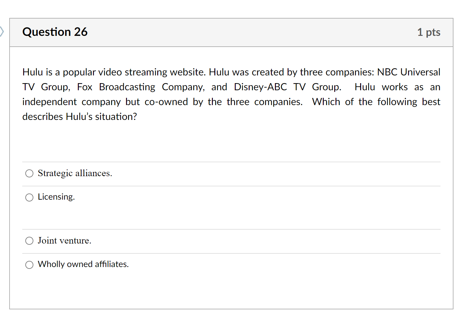 Solved Hulu is a popular video streaming website. Hulu was | Chegg.com