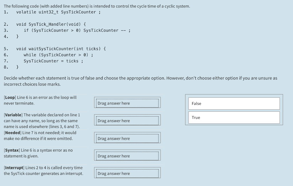 The following code (with added line numbers) is | Chegg.com