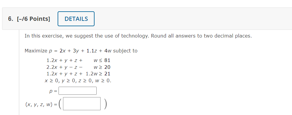 Solved 6. [-16 Points] DETAILS In this exercise, we suggest | Chegg.com