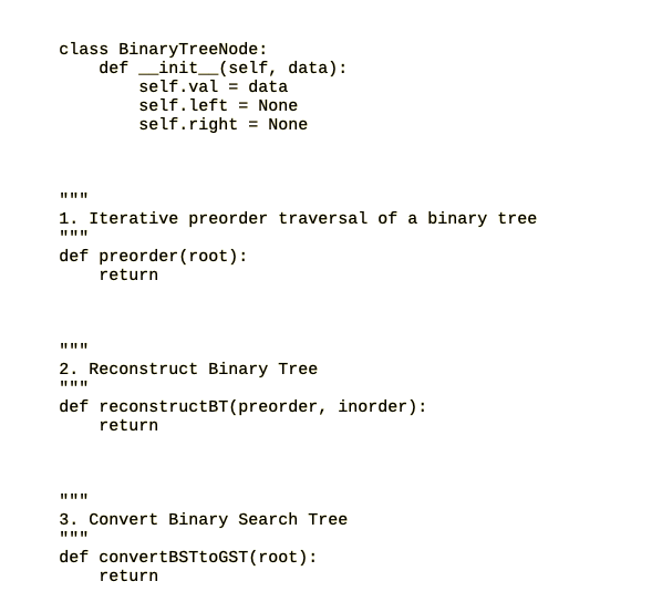 Solved Given the root of a binary search tree (BST), convert | Chegg.com