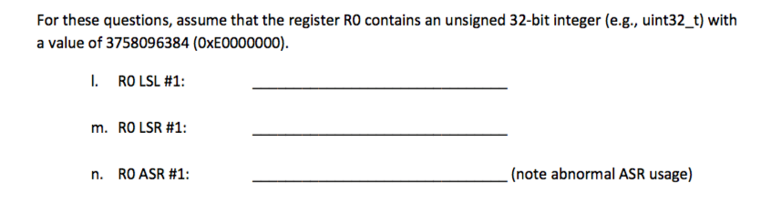 Solved 6. For each of the following operations, show the | Chegg.com