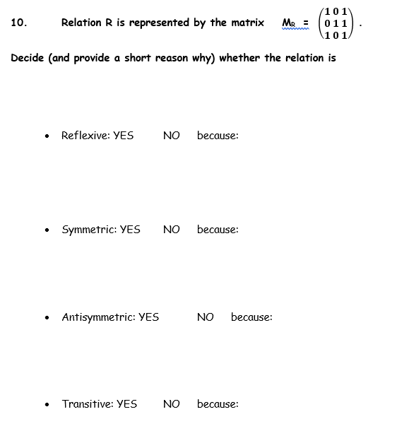Solved Determine whether relation R on the set of all | Chegg.com