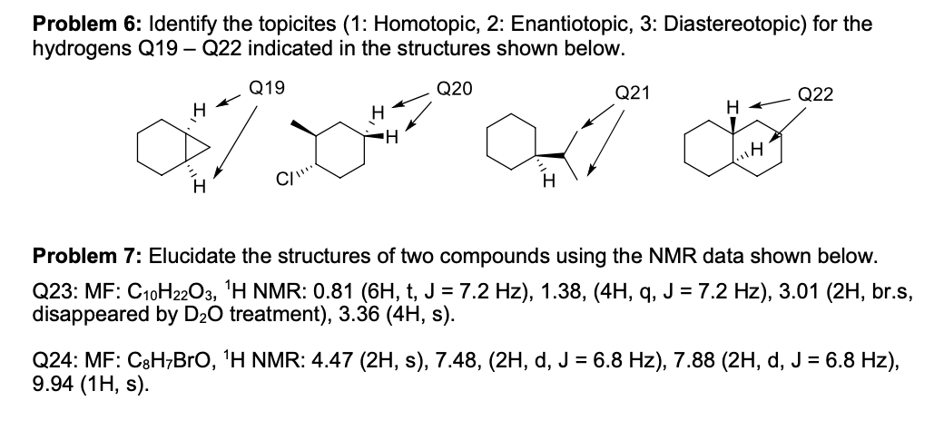 Solved Problem 6: Identify the topicites (1: Homotopic, 2: | Chegg.com