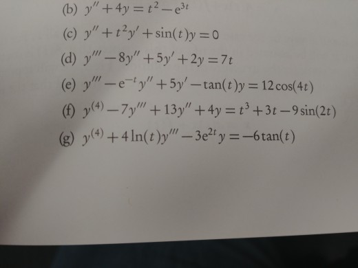 Solved Rewrite the following high order ODEs as an | Chegg.com